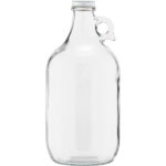 Clear growler 4L glass growler for beer Kombucha