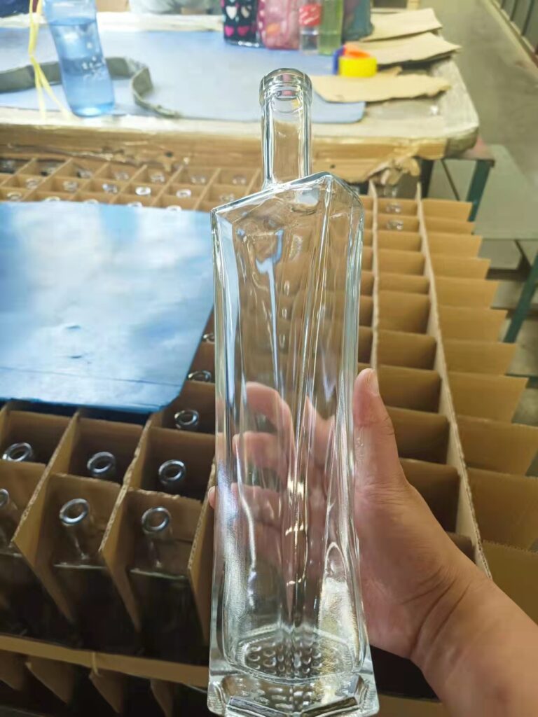 Custom glass bottle with personalization to define brand unique